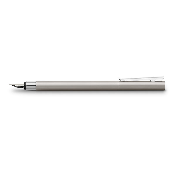 NEO slim Fountain Pen, Stainless Steel Matt - Broad - #342103 – Faber ...