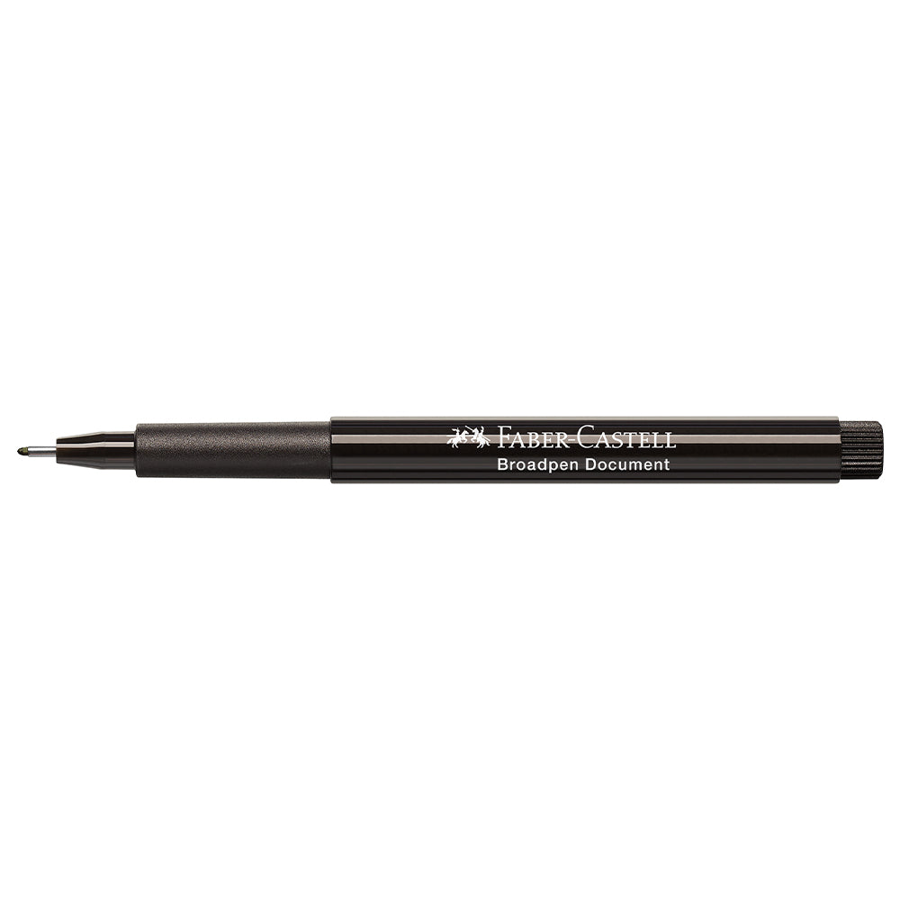 Fibre tip pen Broadpen document black - #155499 – Faber-Castell Shop Canada