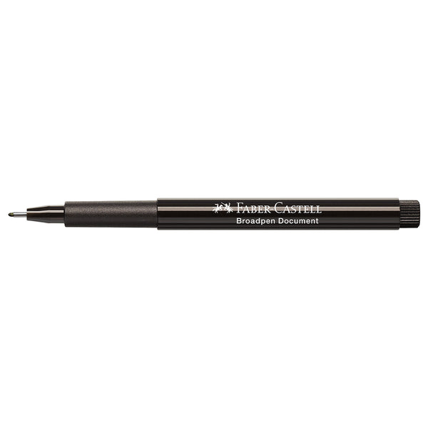 Fibre tip pen Broadpen document black - #155499 – Faber-Castell Shop Canada
